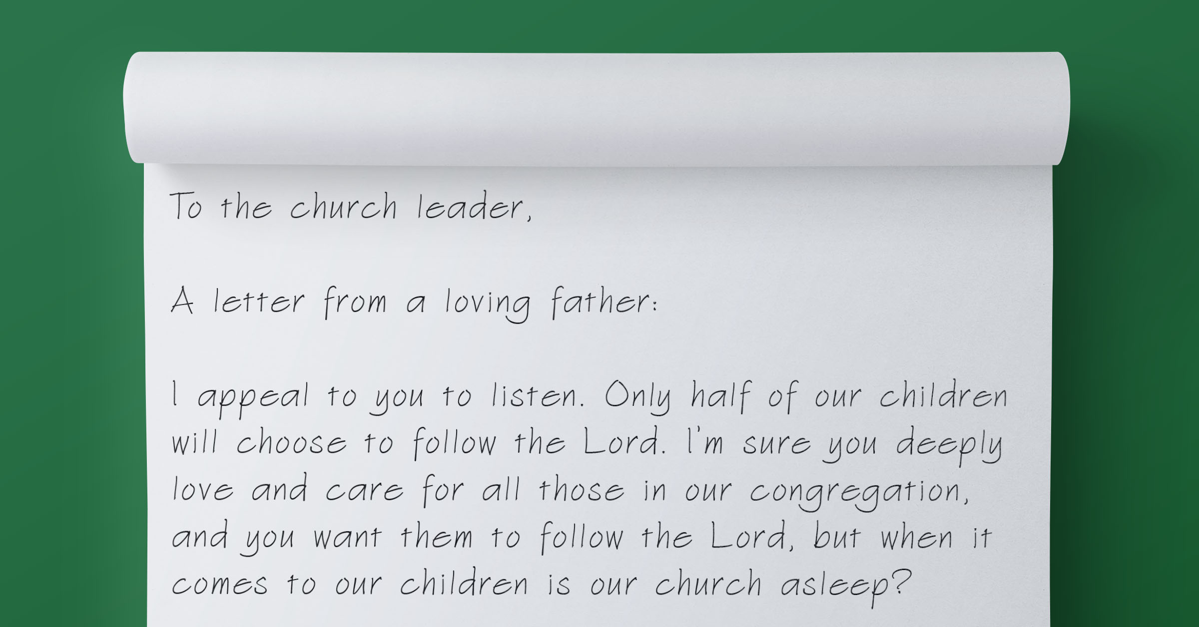 'Only half our children will choose Jesus': how would you respond ...